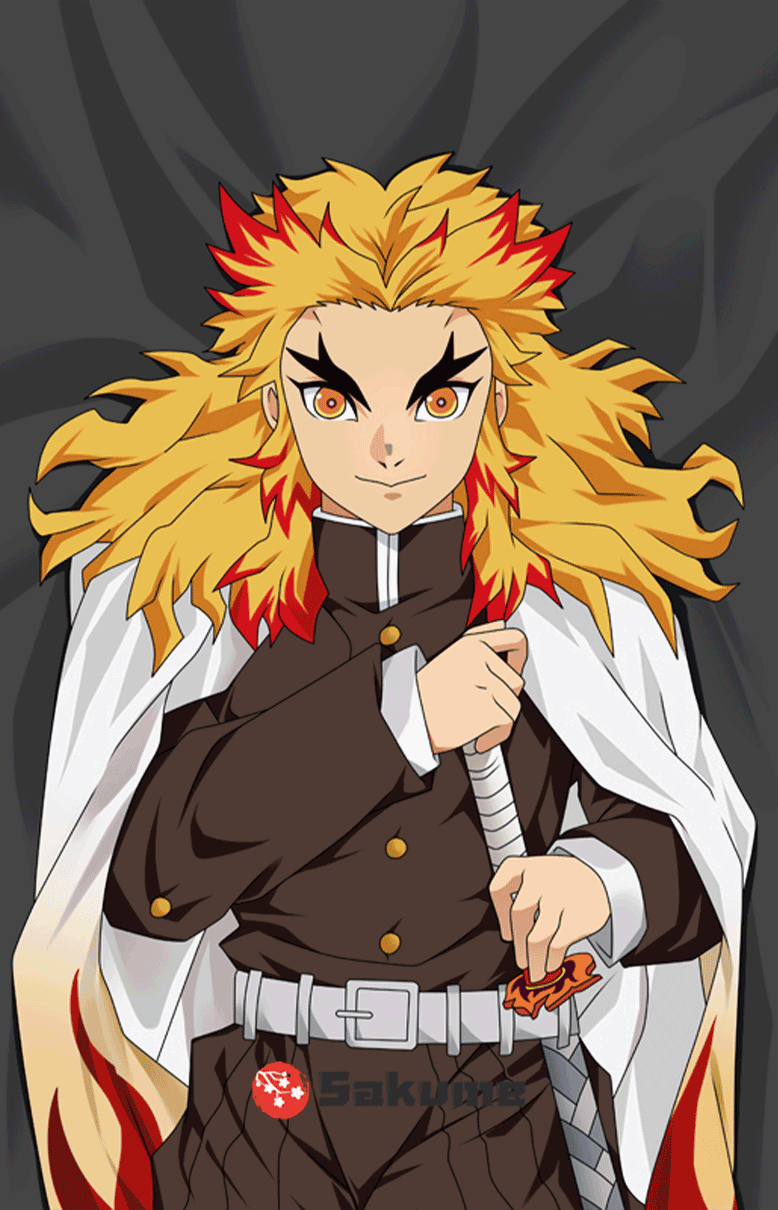 Buy Kyojuro Rengoku Male Anime Body Pillow | Kimetsu no Yaiba Body ...