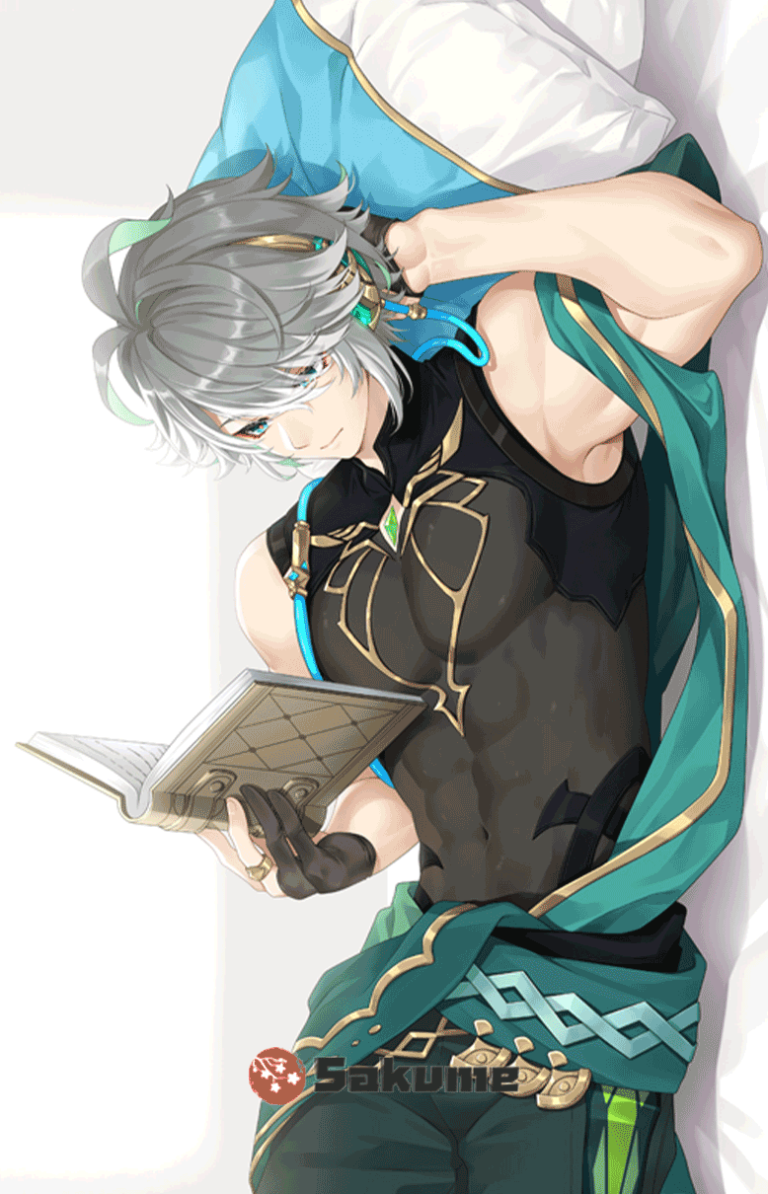 Buy Sakume Alhaitham Body Pillow Male Dakimakura | Genshin Impact Body ...