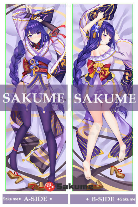 Buy Raiden Shogun Anime Body Pillow Case | Genshin Impact Body Pillow ...