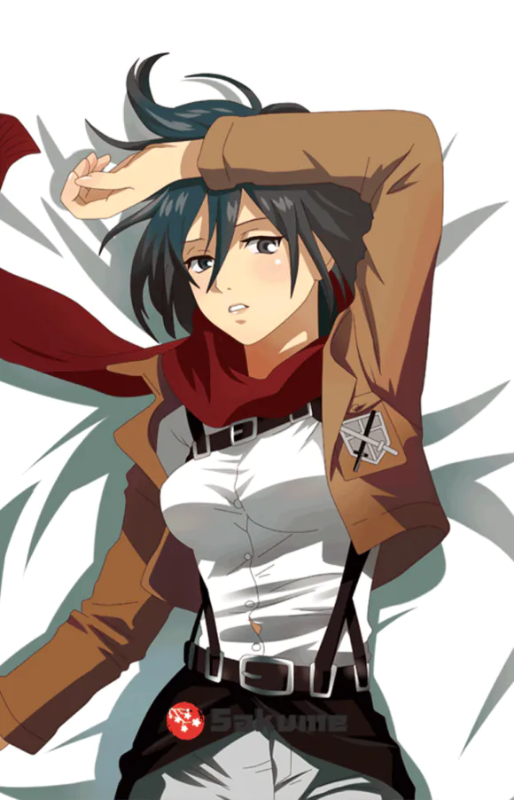 Buy Armin Arlert & Mikasa Ackerman Anime Body Pillow Cover | Attack on ...